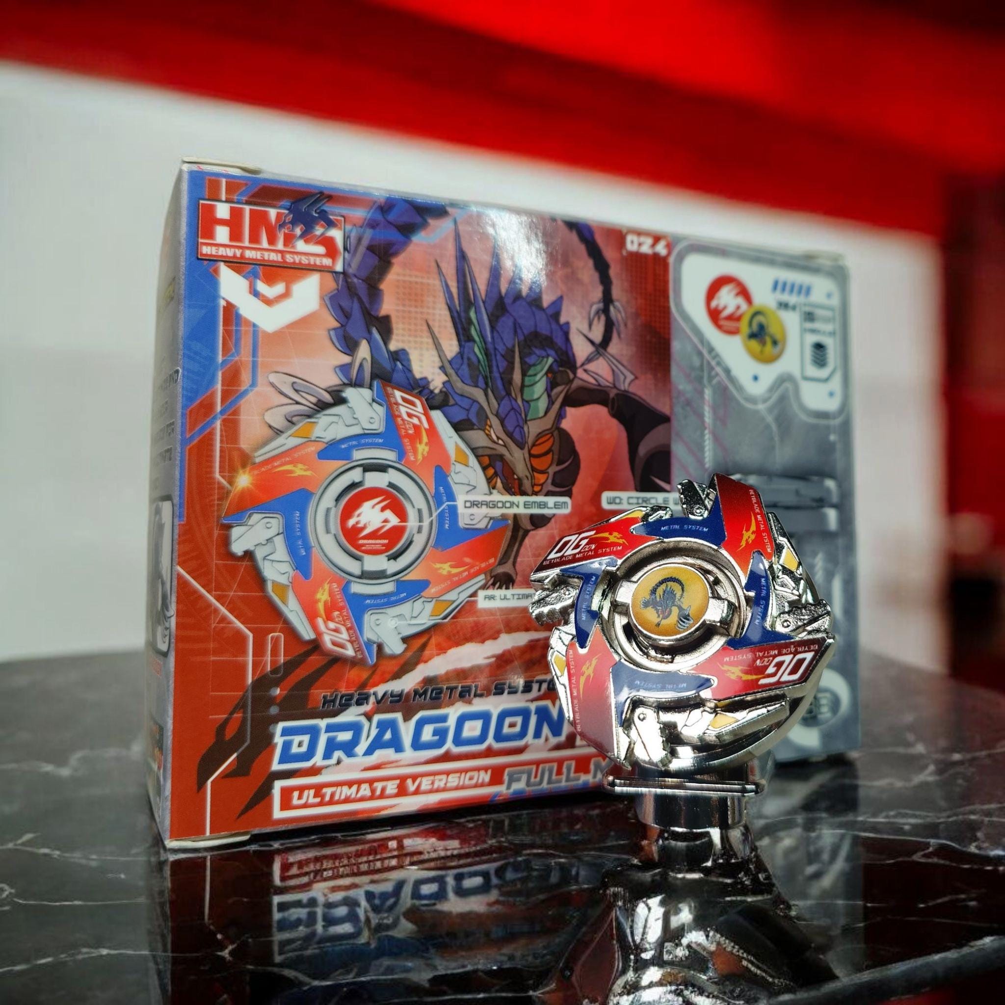 Full Metal Beyblade Dragoon MSUV - HMS Repro (Zinc+Nickel plated ...